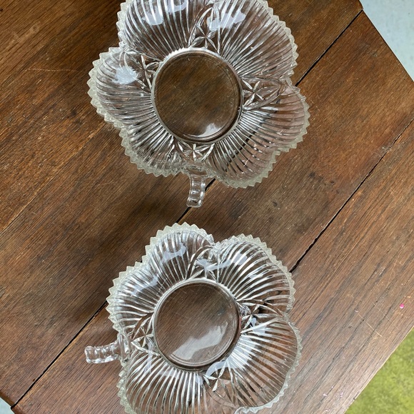 Kitchen | Vintage Clover Glass Bon Bon Set | Poshmark